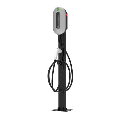China AC Charger Wallmount 7kW 11kW 22kW AC EV Wallbox Charging Station CE Type-2 Socket Public Ocpp Electric Vehicle Charging Pile for sale