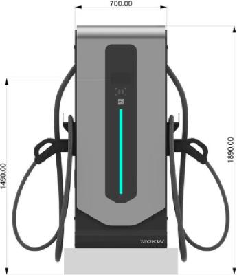 China SECC Controller 120KW Electric Vehicle Charging Station DC CCS2 for sale
