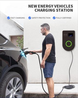China Stazione di ricarica per veicoli elettrici commerciali a ricarica rapida da 7kW 14kW 22kW con presa di tipo 2, montaggio a parete for sale