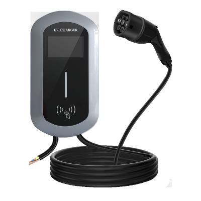 China Mode 3 22KW 3 Phase European Standard Electric Vehicle Charger Type 2 Electric Vehicle Charging Station Wall Box Electric Charging Station AC Charging Pile for sale