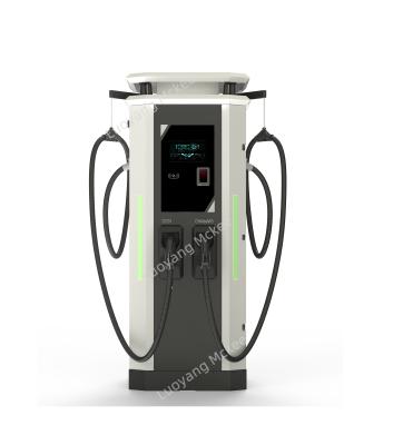 China 60KW/80KW/120KW/160KW geïntegreerde dubbele DC-oplaadstapel / oplaadstapel voor elektrische voertuigen Te koop