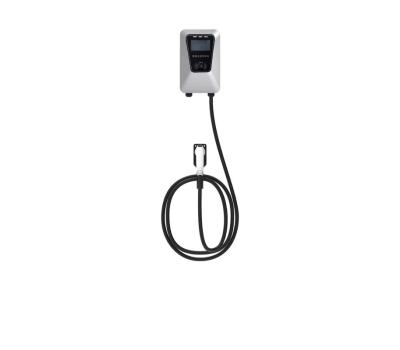 China Wall Column Style 7kW 32A Single Port Silver EV AC Charging Pile for sale