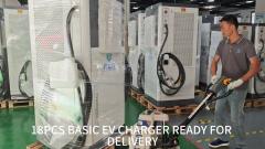 18 units of MCKEE basic EV chargers are fully packed and ready for shipment！
