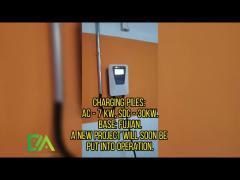 7KW/32A 블루 앤 화이트 벽에 장착 / 컬럼 전기 차량 충전 스파일 전기 차량 충전기