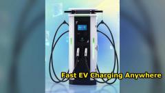 Dual Gun DC Charging Station With Swing Arm For Commercial Parking Lot