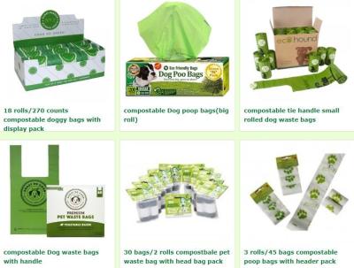 China customized flushable toilet compostable plastic dog poop bag / balloon dog, Compostable Packing Bag, Compostable biodegr for sale