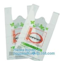 China Compostable Biodegradable Flat Garbage Bags 100% Corn Starch Custom Printed 13 Gallon for sale