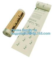 China Compostable Biodegradable Flat Garbage Bags 100% Corn Starch Custom Printed 13 Gallon for sale