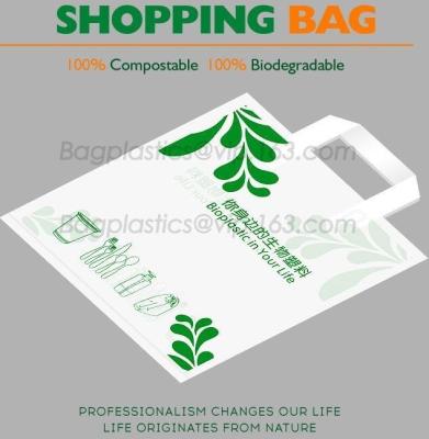 China 100% fully biodegradable compostable nonwoven shopping bag, cornstarch 100% biodegradable compostable plastic supermarke for sale