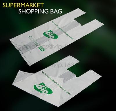 China promotional fully biodegradable compostable non woven shop bag for food packing, 100% biodegradable compostable plastic for sale