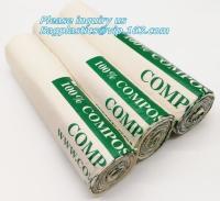 China 100% Biodegradable Compostable Kitchen Garbage Bags 13 Gallon Corn Starch Trash Bags for sale