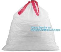 China Compostable Plastic Drawstring Trash Bags in Dispenser Box 13 Gallon Biodegradable Trash Bags for sale