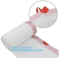 China Compostable Plastic Drawstring Trash Bags in Dispenser Box 13 Gallon Biodegradable Trash Bags for sale