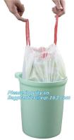 China Compostable Plastic Drawstring Trash Bags in Dispenser Box 13 Gallon Biodegradable Trash Bags for sale