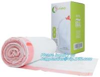 China Compostable Plastic Drawstring Trash Bags in Dispenser Box 13 Gallon Biodegradable Trash Bags for sale