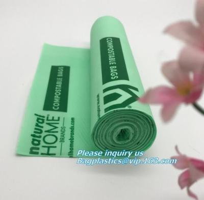 China Factory directly sell biodegradable compostable refuse sack with EN13432 / BPI OK compost home ASTM D6400 certificates for sale