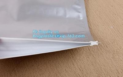 China laminated multiple layer plastic aluminum foil bag side gusset pet food bag with slider Zip lockk, Customized Printing Sta for sale