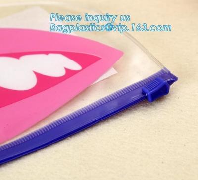 China Pvc Pouch good quality with zipper packing bag, matte frosted PVC slider zipper bag plastic bag with zipper/pvc zipper l for sale