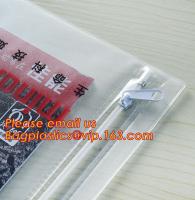 China Custom Printed A5 Plastic Poly File Folder Bag with Zipper Lock 0.2mm Thick for sale