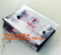 China A4 Plastic Document File Bag with Button Portable Envelope Folder for Office School Supplies for sale