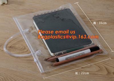 China Simple clear Plastic PVC A4 file bag with zipper, pvc Zip lockk file bag, Custom PP A4 File Bag Document Bag Plastic Zippe for sale