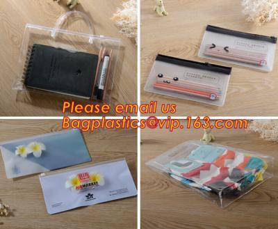 China Simple clear Plastic PVC A4 file bag with zipper, pvc Zip lockk file bag, Custom PP A4 File Bag Document Bag Plastic Zippe for sale