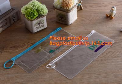 China Simple clear Plastic PVC A4 file bag with zipper, pvc Zip lockk file bag, Custom PP A4 File Bag Document Bag Plastic Zippe for sale
