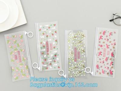 China Custom Printing A4 Size Soft PVC Material Clear Document Bag With Zipper,Travel Document Wallet, PVC Envelop Document Ba for sale