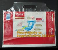 China Compostable Corn Starch Biodegradable Diaper Bag 30x28cm 0.25mm Thick Pulling Pants Nappy Packaging Plastic Mailing Bag for sale