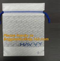 China Biodegradable Cornstarch Drawstring Laundry Bag 30x28cm Custom Logo Eco Friendly Hotel Plastic Bag for sale