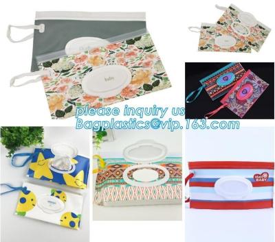 China Reusable travel and portable baby wet wipe refill case dispenser, custom high quality reusable EVA wet wipe bag, contain for sale