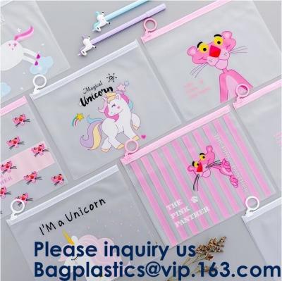 China Transparent Clear Slider Zipper Bag Zip lockk Bag For Stationery,Matte Slider Zipper Top Soft Touch PE Polybags Bag for sale