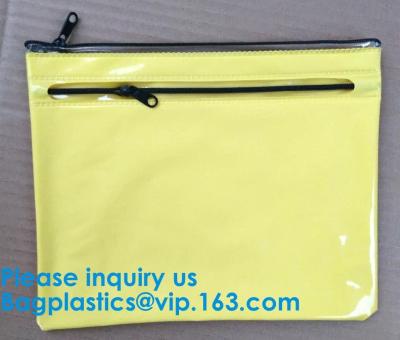 China Custom Made Clear Plastic Vinyl Pvc A4 File Bag With Slider Zip lockk,Vinyl PVC Bags With Slider Zipper, BAGEASE, BAGPLAST for sale