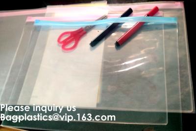 China Travel Zippy Zip Clear File Storage Document Folder Wallets Bag,File Packing Pouch Plastic Zip Top Stationery Packing Ba for sale