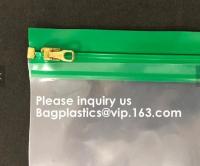 China Custom Printed Plastic Zip Lock A4 A5 Document Bag Pouch 0.15mm Thickness for sale