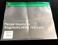 China Custom Printed Plastic Zip Lock A4 A5 Document Bag Pouch 0.15mm Thickness for sale
