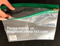 China Custom Printed Plastic Zip Lock A4 A5 Document Bag Pouch 0.15mm Thickness for sale