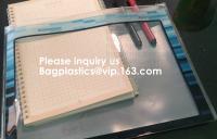 China Customizable A4 PVC Document Bag with Zipper Closure Eco-Friendly File Folder 22x18cm for sale