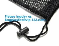 China Durable Nylon Mesh Bag with Drawstring Closure 100g Reusable Shopping Bag for sale