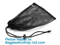 China Durable Nylon Mesh Bag with Drawstring Closure 100g Reusable Shopping Bag for sale