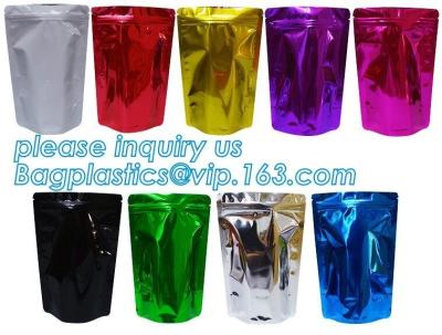 China Custom Printed Food Grade Plastic Laminated Aluminum Foil Flexible Metallized Flat Pouch 50g Snack Packaging Bags bageas for sale