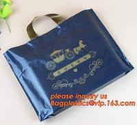 China Eco Friendly LDPE HDPE Plastic Soft Loop Handle Bag Custom Size 30x40cm for sale