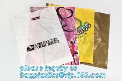 China Manufacturer Custom Logo Printing soft loop handle plastic bag,promotional 100% biodegradable custom printed soft loop h for sale