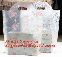 China Biodegradable LDPE Soft Loop Handle Plastic Bags with Custom Logo Printing 5000pcs for sale