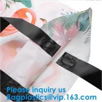 China Biodegradable Compostable Flexi Loop Handle Plastic Shopping Bag 6-200 Micron Custom Print for sale