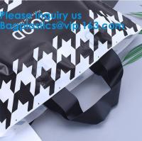 China Biodegradable Compostable Soft Loop Handle Plastic Shopping Bag 30x20x8cm PE for sale