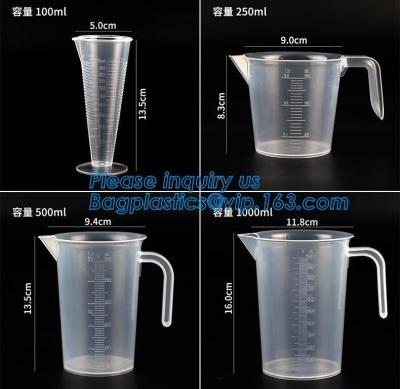 China 1L Clear measurement glass graduated cylinder jug for labor usage 200ml/400ml/900ml single wall water graduate measuring for sale