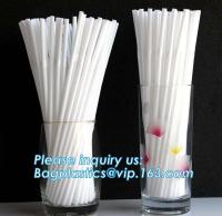 China Custom PLA Biodegradable Drinking Straws 5x207mm Eco Friendly Cornstarch Straws for sale