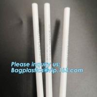 China Custom PLA Biodegradable Drinking Straws 5x207mm Eco Friendly Cornstarch Straws for sale