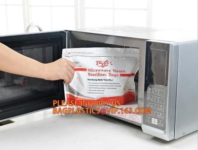 China Mircowave steam sterilizer bag, steriliser bag,bolsitas esterilizadoras a vapor para microondas sachets de sterilisation for sale